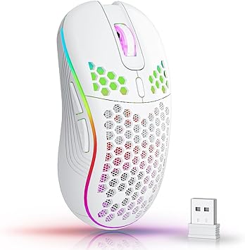 Azonee Wireless Mouse Wireless Gaming Mouse, Rechargeable Pc Mouse with ...
