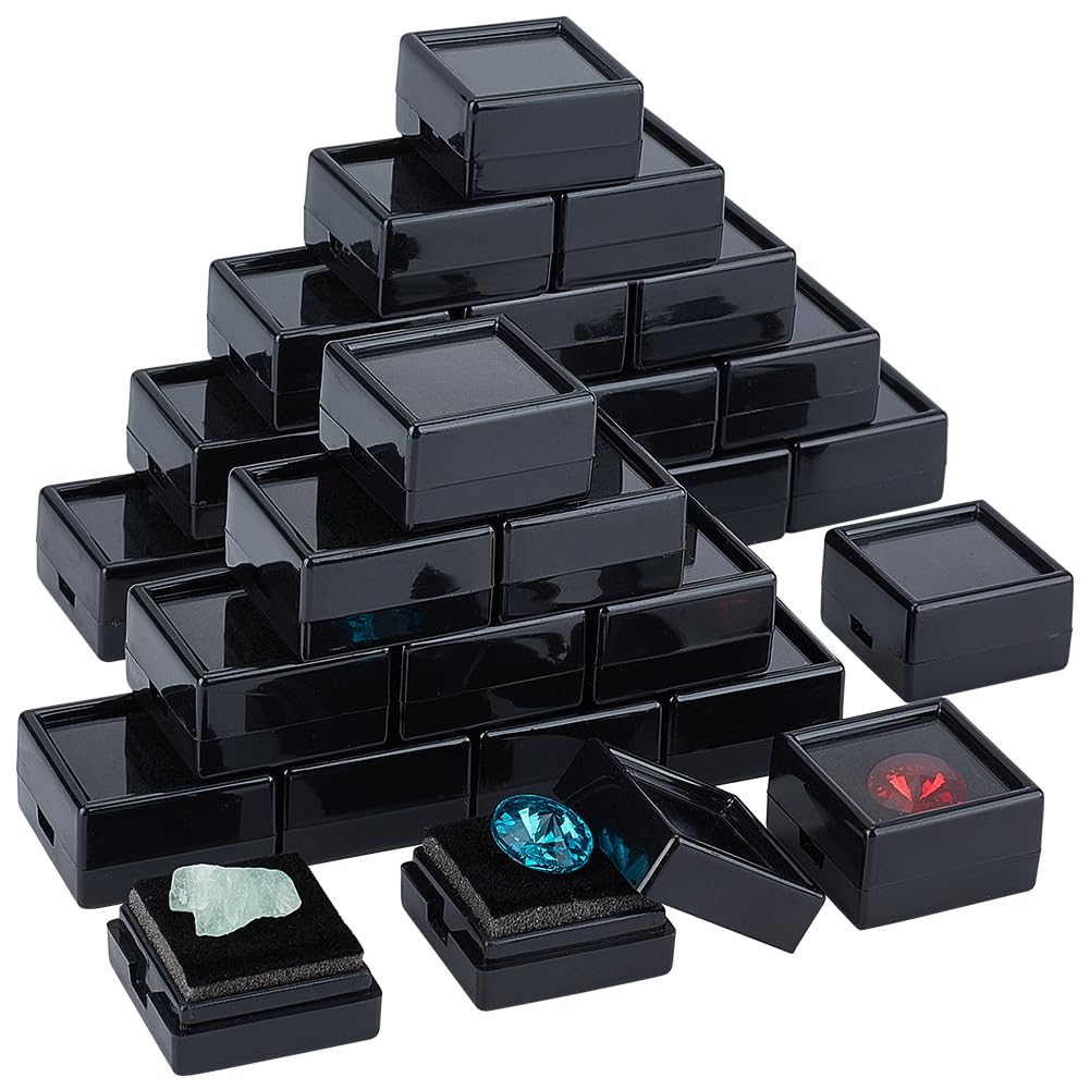 Amazon.com: BENECREAT 72 Pack Gemstone Display Box Plastic Diamond ...