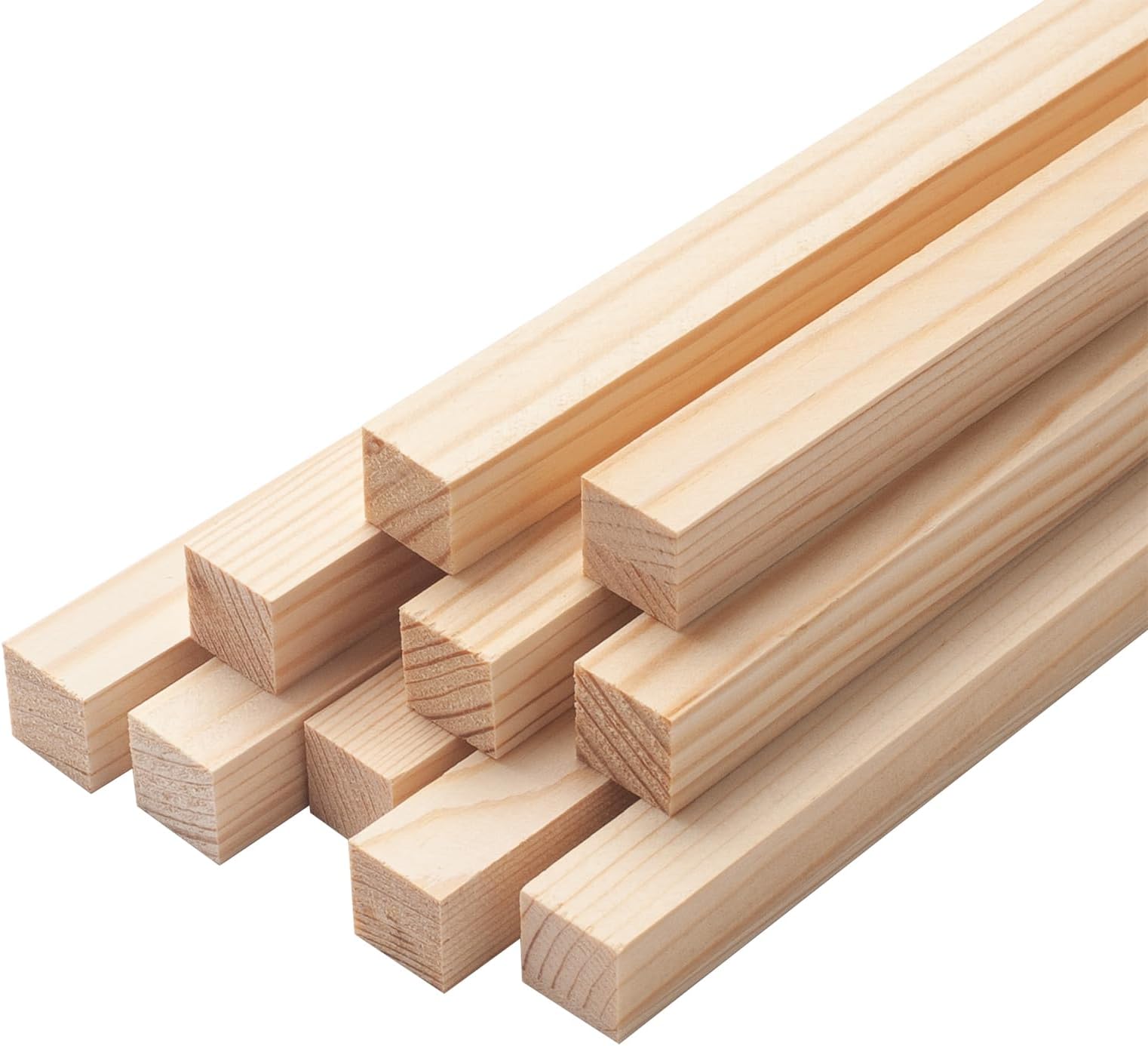 Amazon.com: 100 Pcs Dowel Rods Wood Sticks for Crafts 3/8 x 12 Inch ...