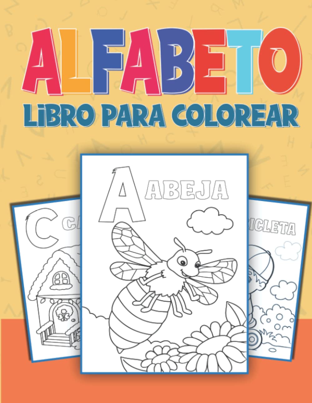 Alfabeto Libro Para Colorear Libro De Colorear De Aprendizaje Del ...
