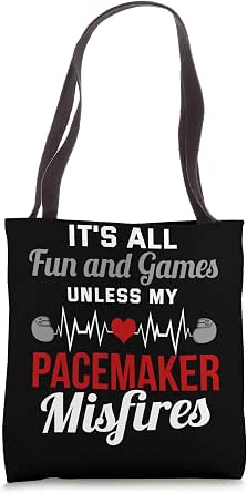 Amazon.com: Pacemaker heart attack survivor recovery Tote Bag ...