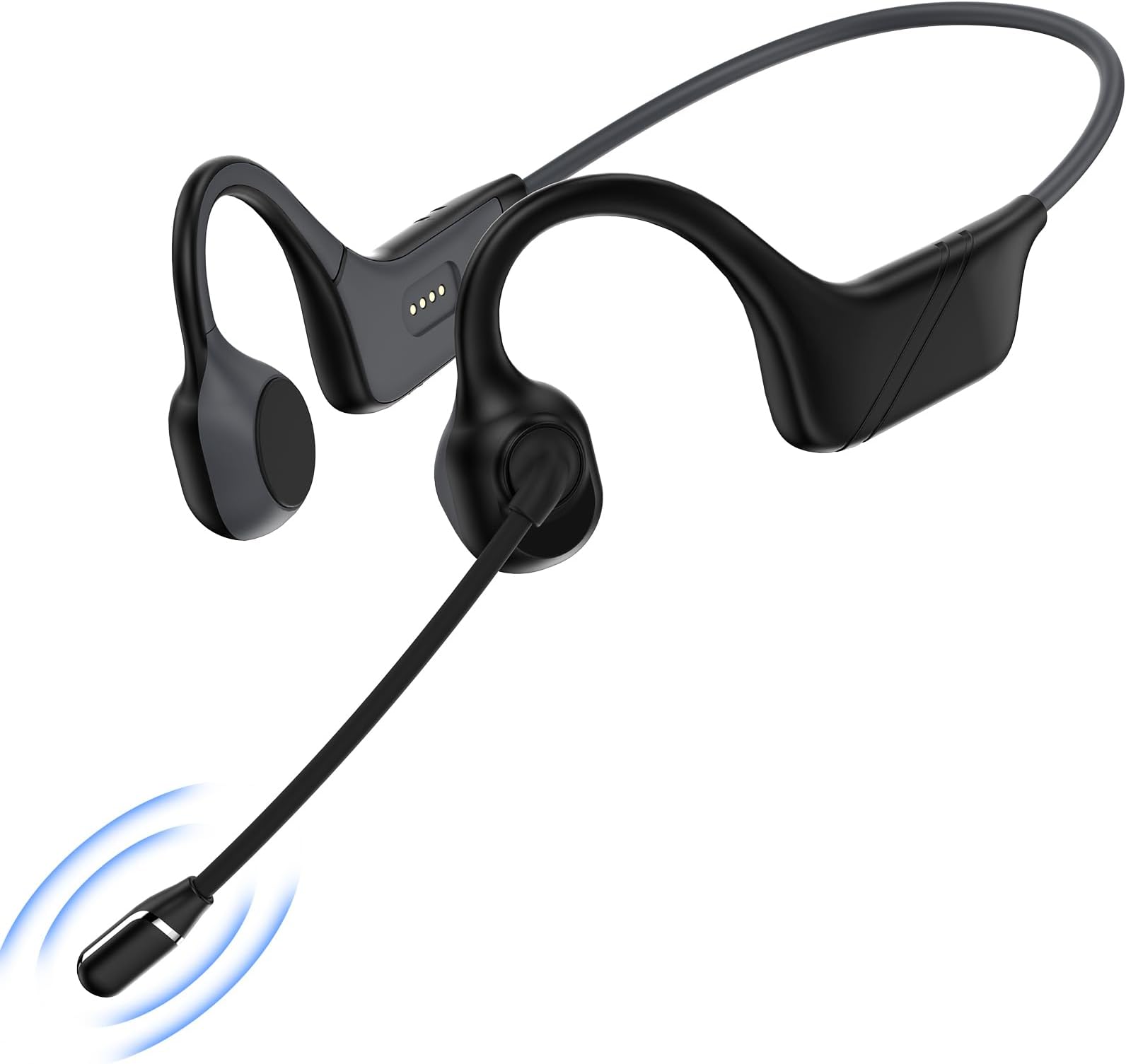 Amazon.com: Fanisic Bone Conduction Headphones with Mic, Wireless Open ...