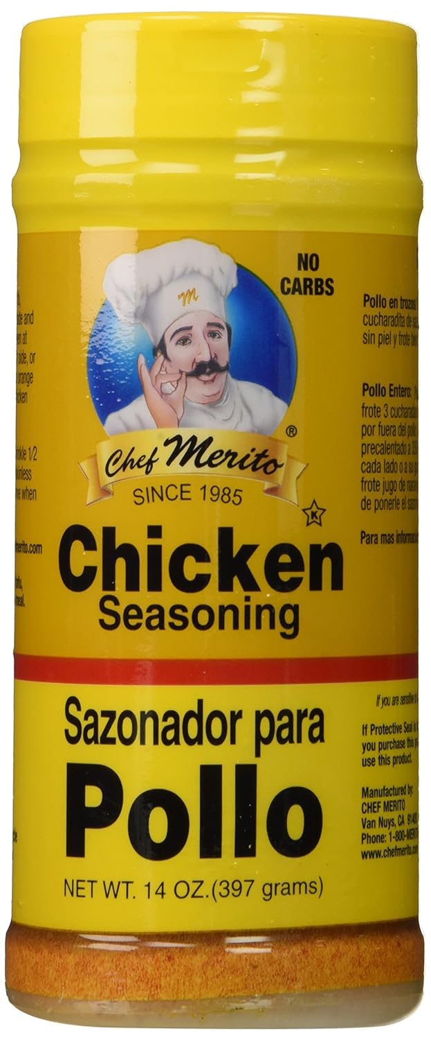 Amazon.com : Chef Merito Seasoning 14oz Container (Pack of 3) (Chicken ...
