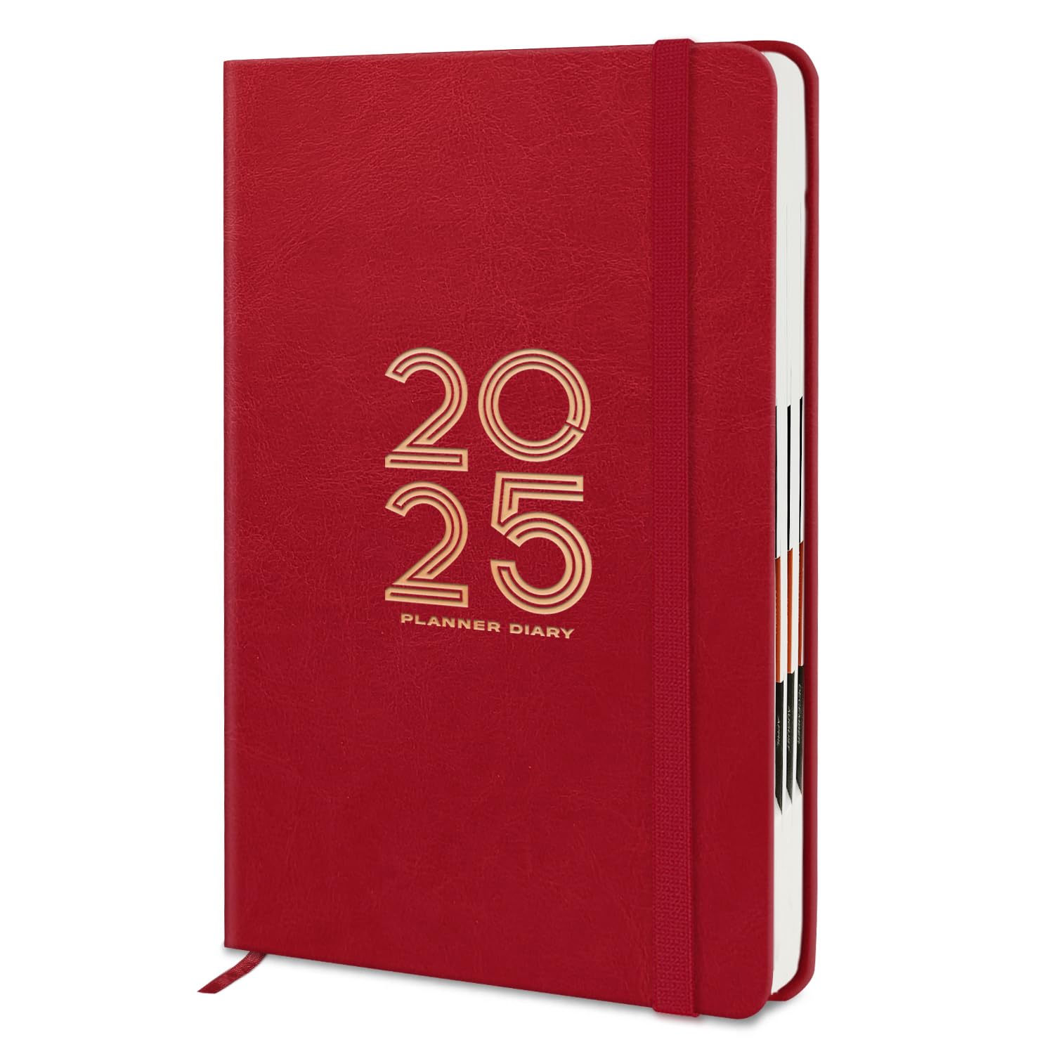 Jhingalala Diaries - Hard Bound Leather Cover 2025 Diary with 365 Dates ...