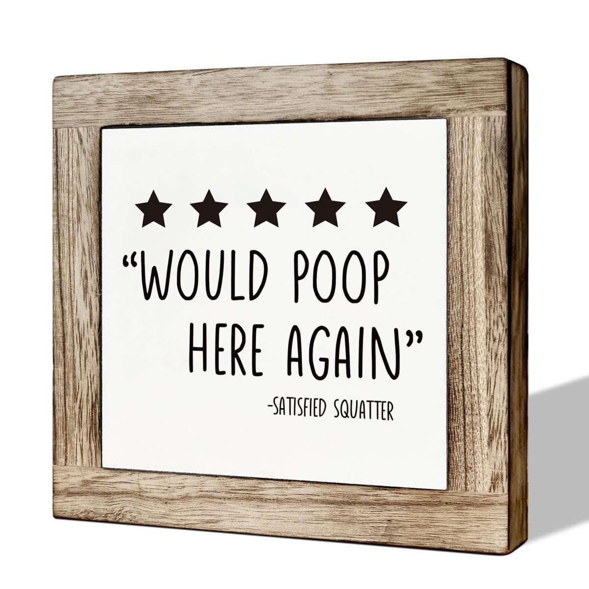Amazon.com: Bathroom Decor, Humorous Bathroom Sign, Would Poop Here ...