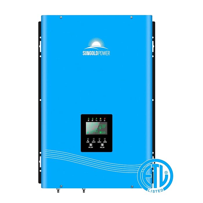 Buy SUNGOLDPOWER UL 1741 10000W 48 Volt Solar Inverter Charger, 240V ...