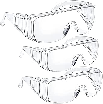 Amazon.com: Safety Glasses Goggles Over Eyeglasses Anti Fog for Women ...