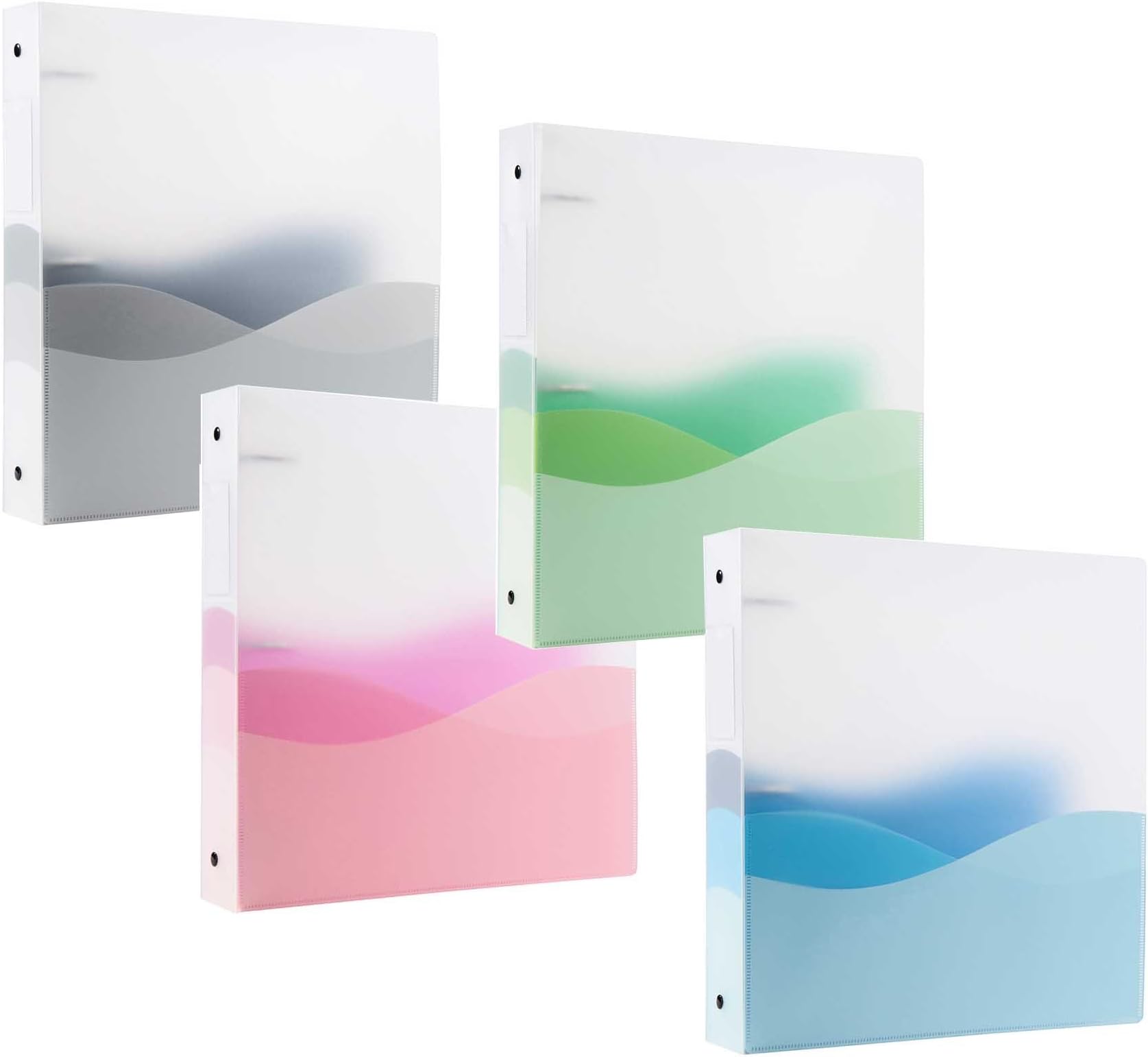 filexec Products Wave, 3-Ring Binder, 2" Capacity, 3-Interior Pockets ...