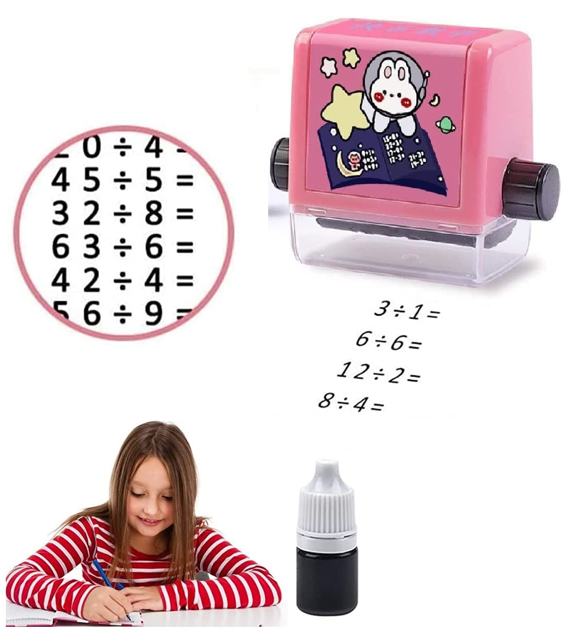 FunBlast Math Roller Stamps for Kids, Smart Math Roller Stamps ...