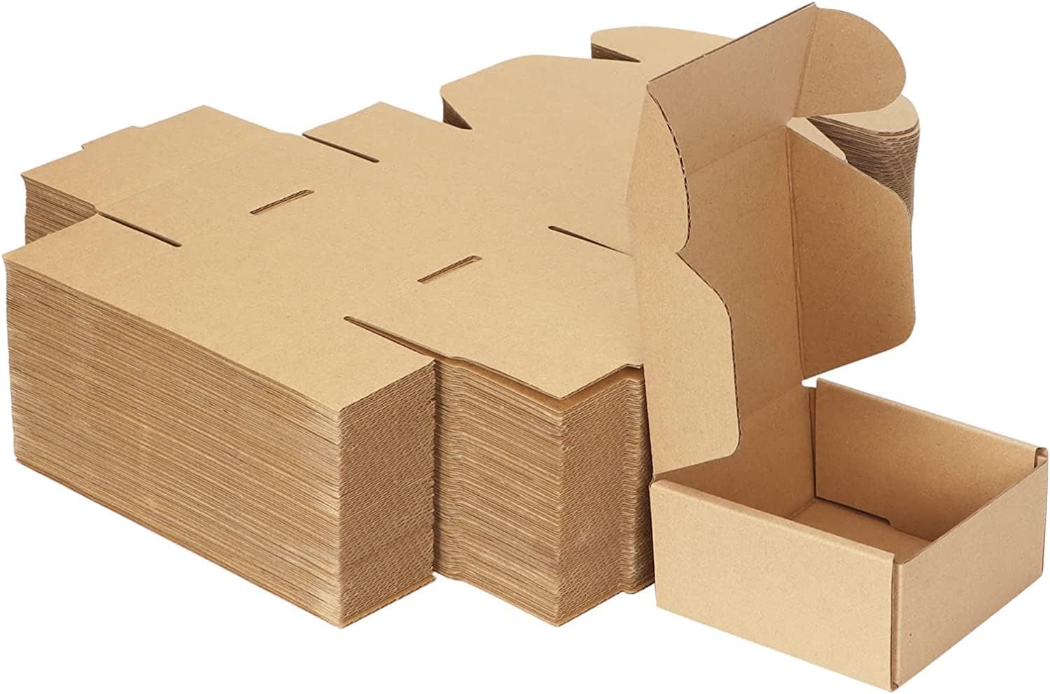 Amazon.com : MEBRUDY 4x4x2 Inches Shipping Boxes Pack of 50, Small ...