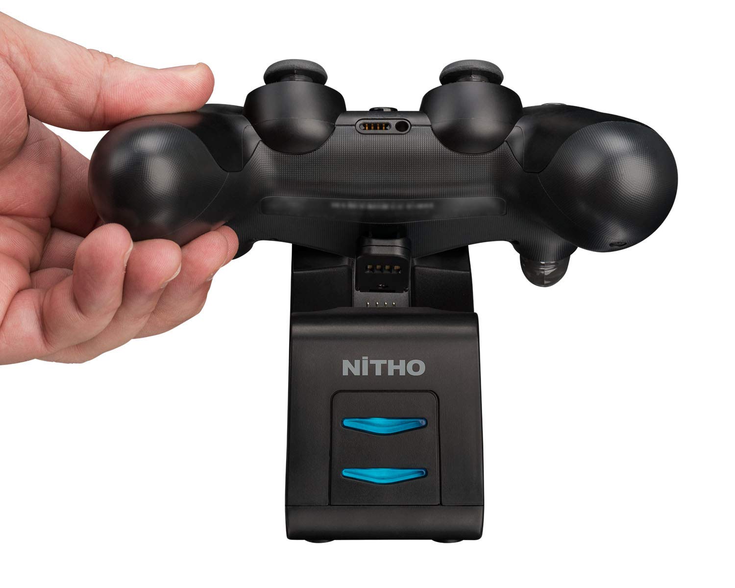 NiTHO PS4 CHARGING STATION WITH PASS-THROUGH EASY & SAFE PLUGS Charging ...