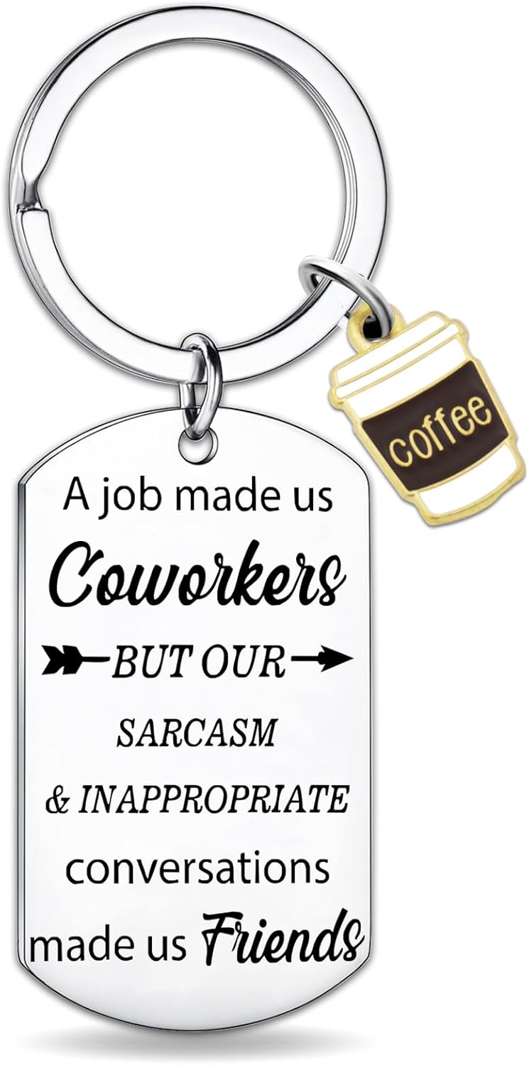 Coworkers Gifts for Women Funny Keychains Coworker Farewell Going Away ...