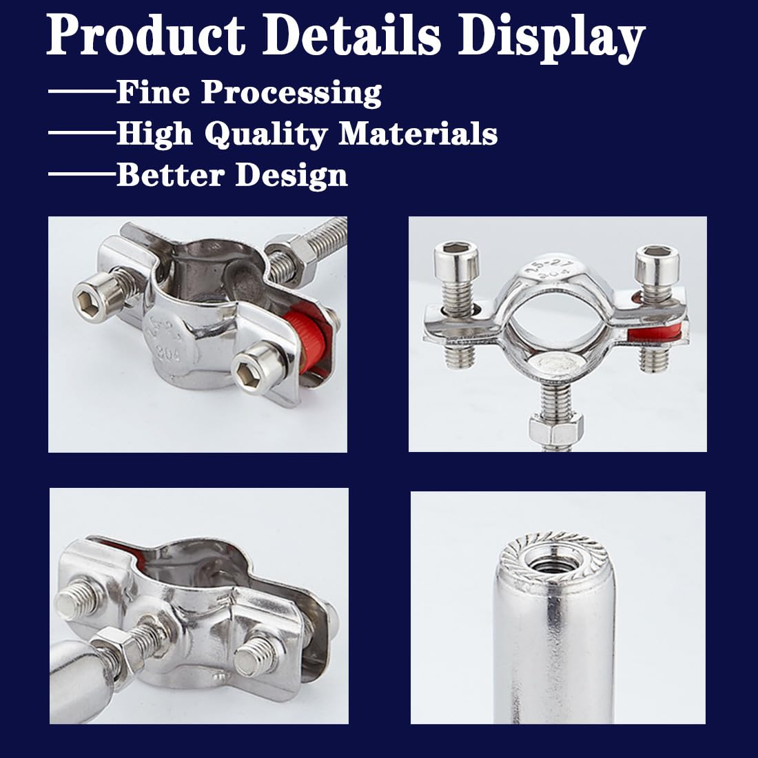 Stainless Steel Pipe Mounting Brackets TC143 Wall Handrail Bracket