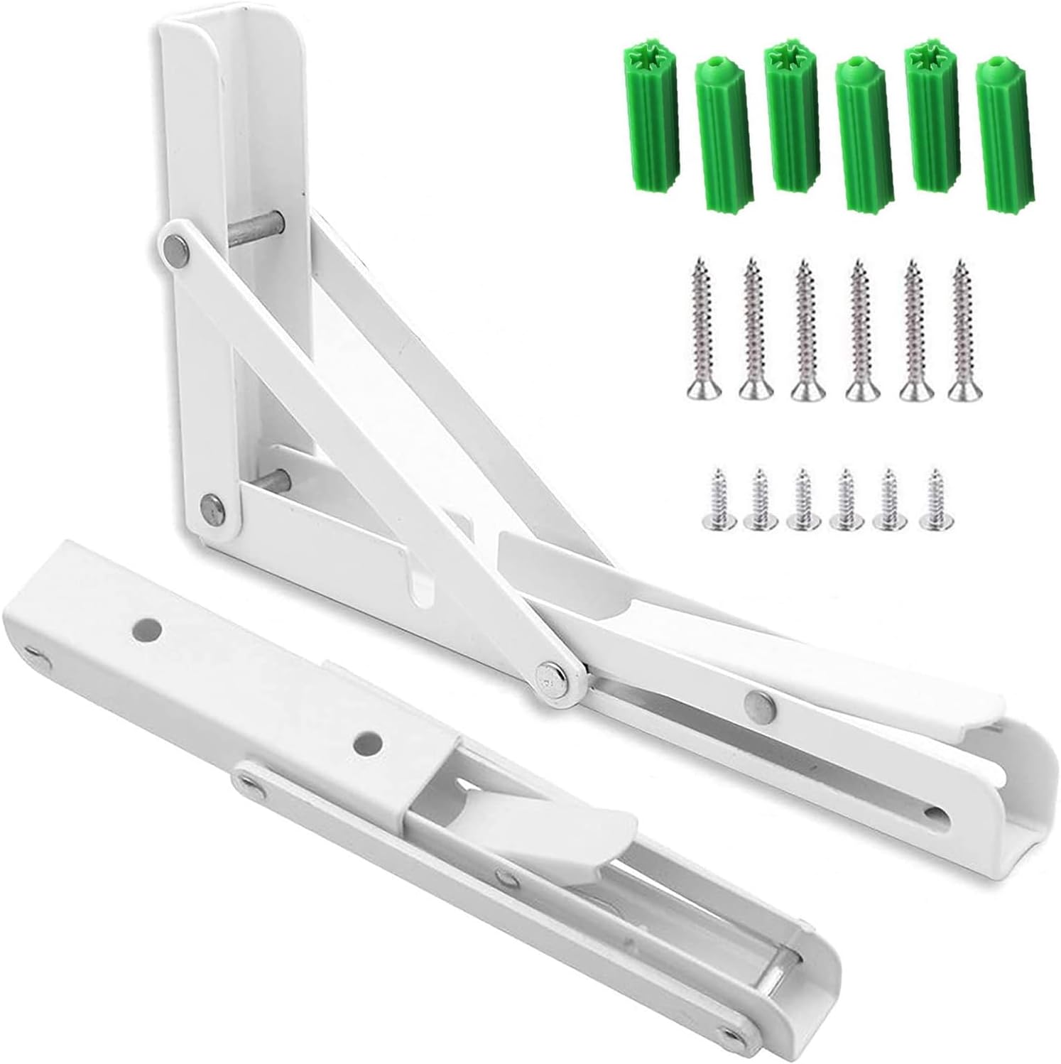 Amazon.com: JIANLEI Folding Shelf Brackets, DIY Bracket,Load 350 lb, L ...