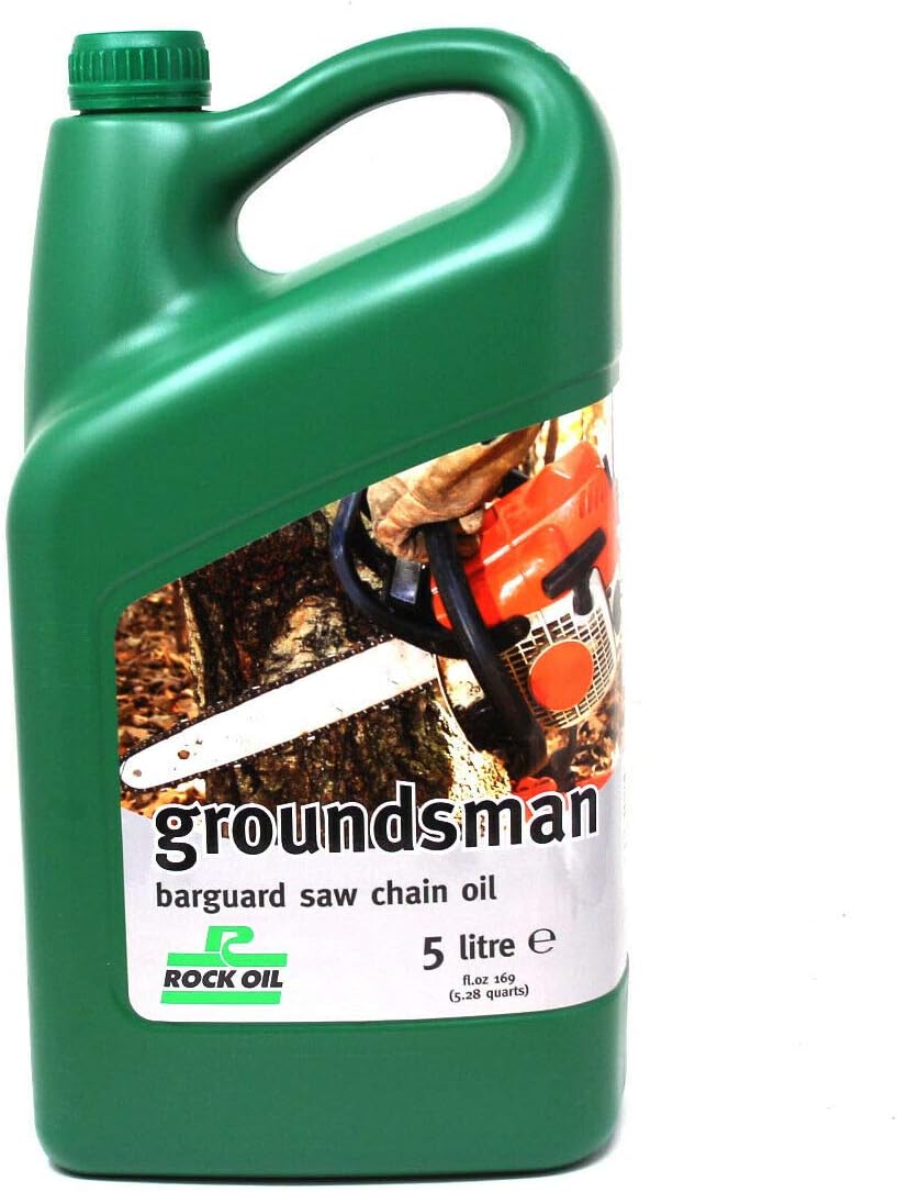 Rock Oil 5L Groundsman Chainsaw Non-Fling Sticky Chain + Bar Oil ...