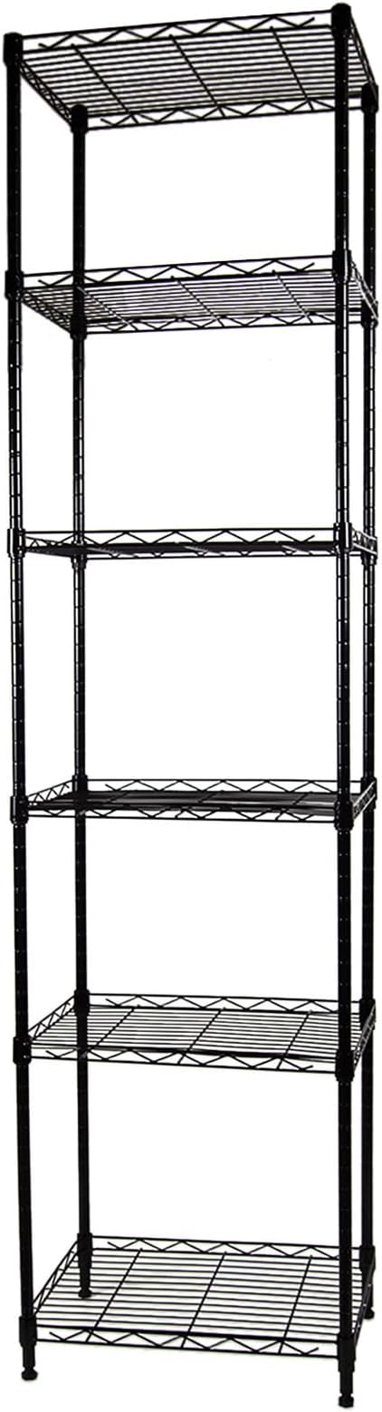 Amazon.com: SUNLPH 6-Tier Wire Shelving Adjustable Shelves Unit Metal ...