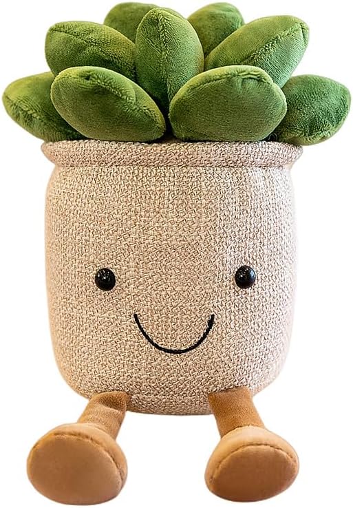 Amazon.com: XZJMY 1Pack Succulents Plush Toy,Potted Plant Stuffed Plush ...