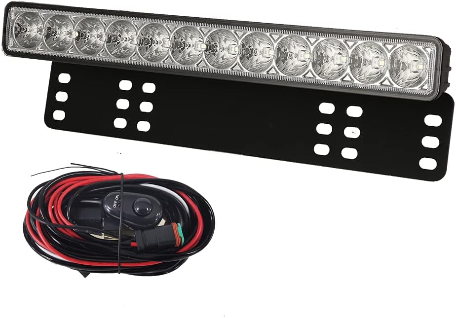 BANSIT 15Inch License Plate LED Light Bar Kit Spot Flood Beam Work ...