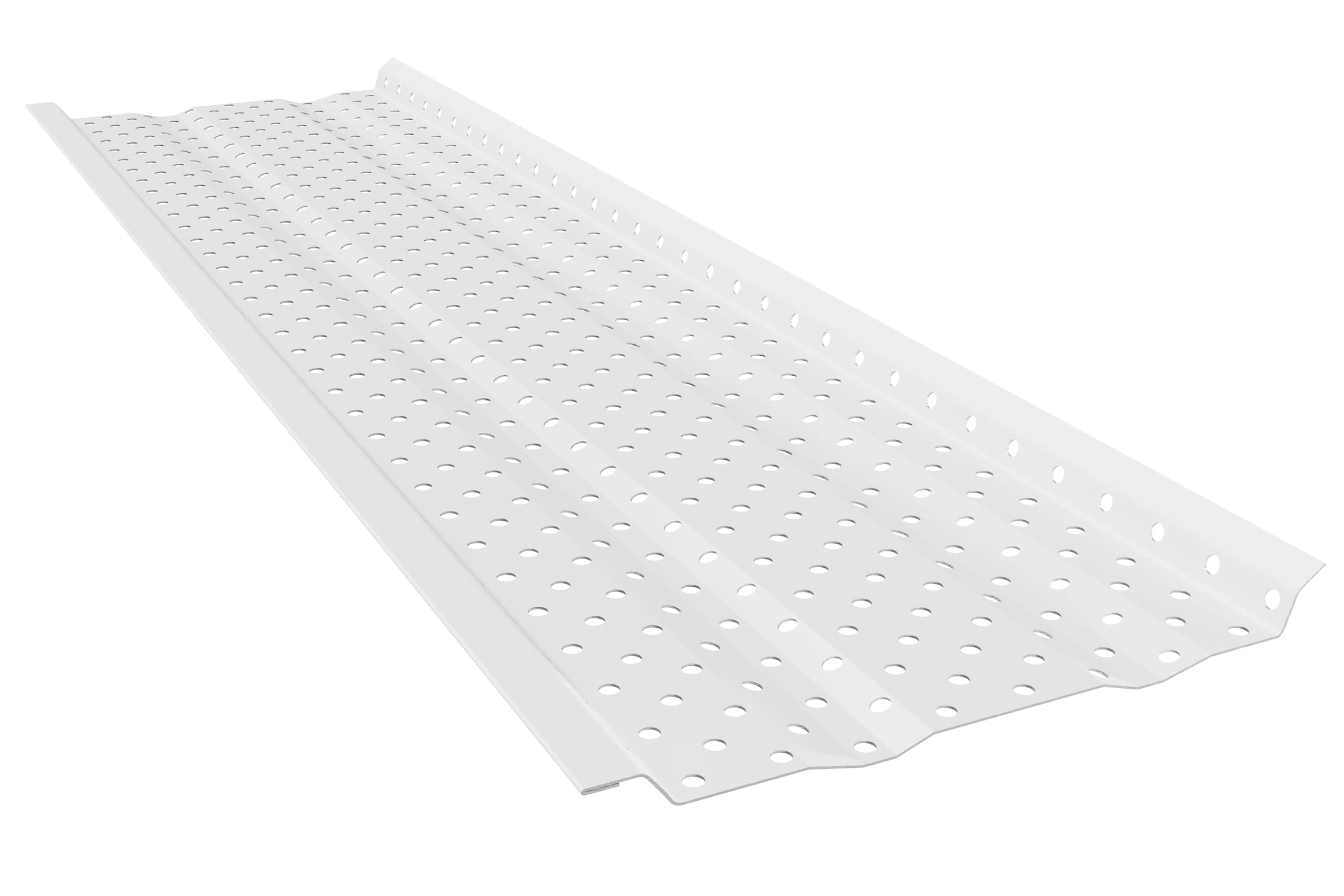 E-Z-GUTTER GUARD 1035 WH Flow Gutter Guard, Perforated, White - Amazon.com