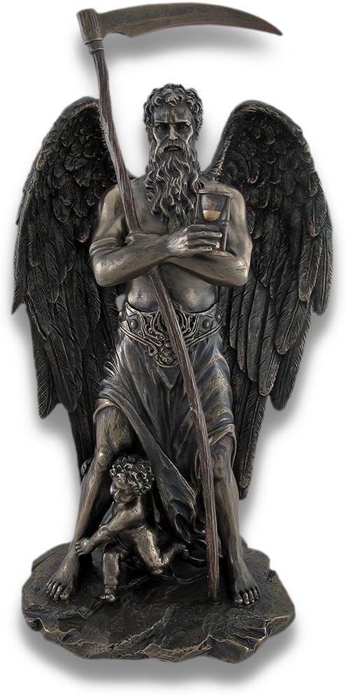 Amazon.com: 10.75" Chronos Greek Mythology God Time Statue Figure ...