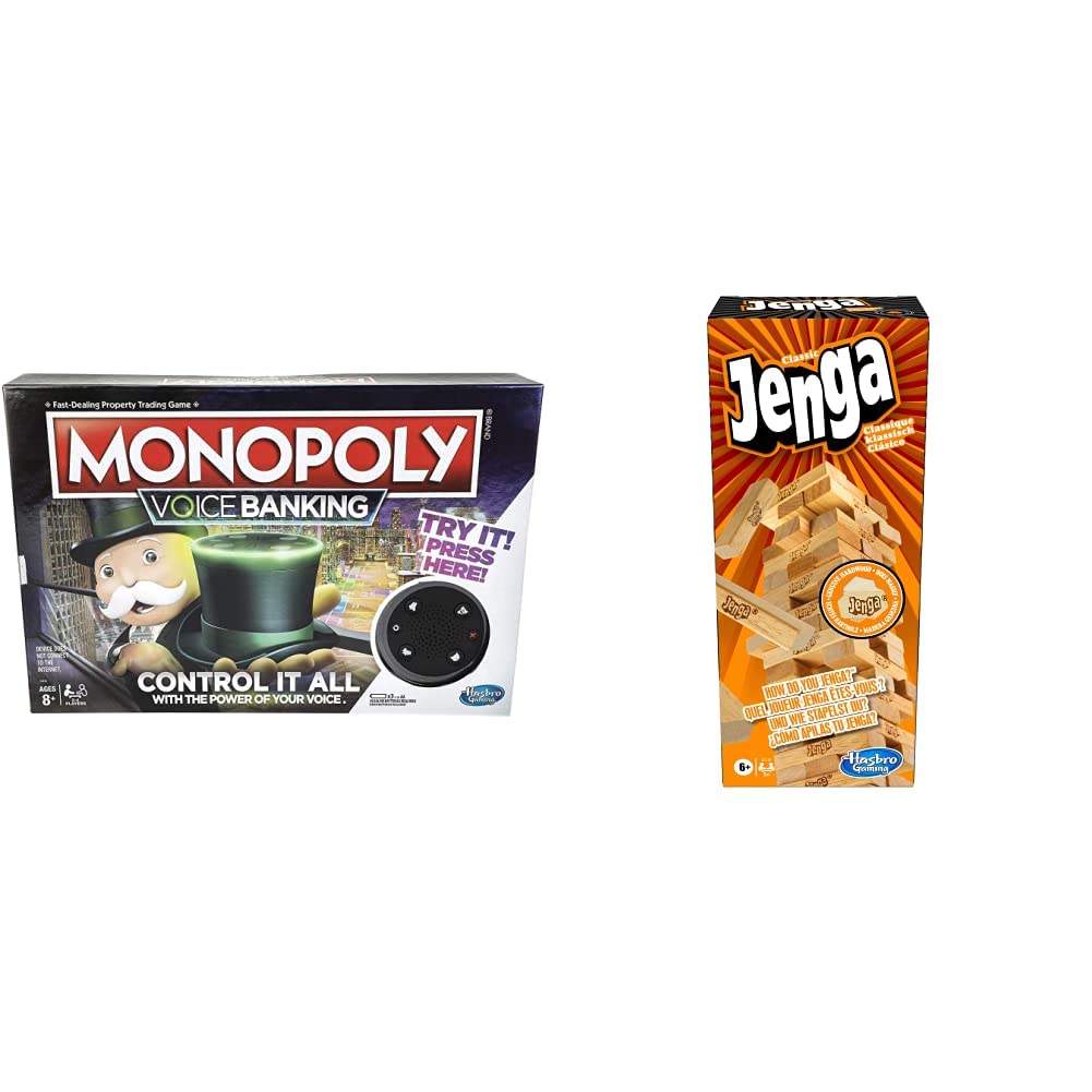 Buy Monopoly Voice Banking Electronic Family Board Game for Ages 8 and ...
