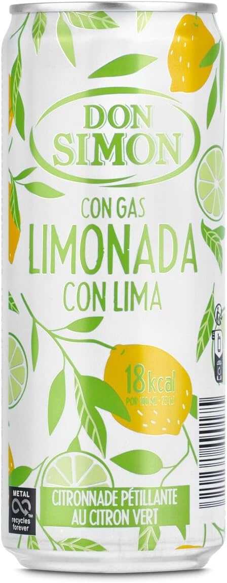 Don Simon Sparkling Lemonade with Lime 330ml : Amazon.co.uk: Grocery