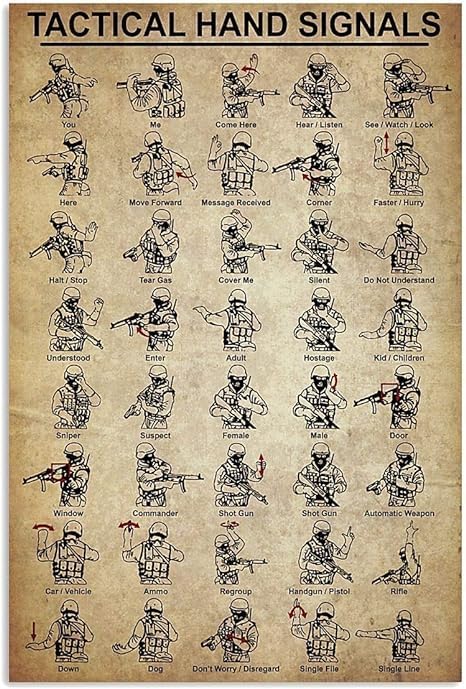 Amazon.com : BAYABU Tactical Knowledge Metal Tin Sign Vintage Home ...