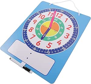 Amazon.com: VILLCASE 1 Set time Teaching aids Kids Practice time Clock ...