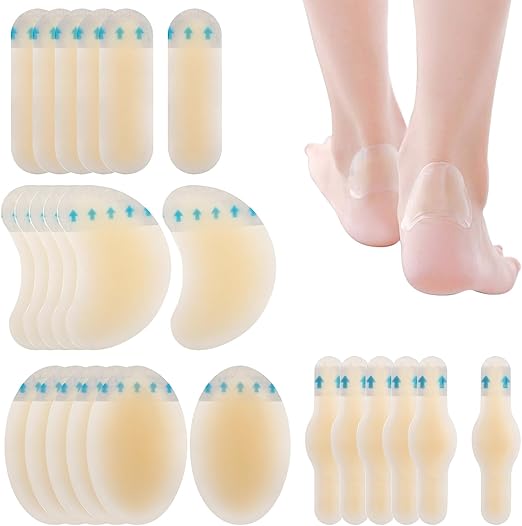 24 Pcs Blister Plasters Invisible Hydrocolloid Gel Guard Bandages ...