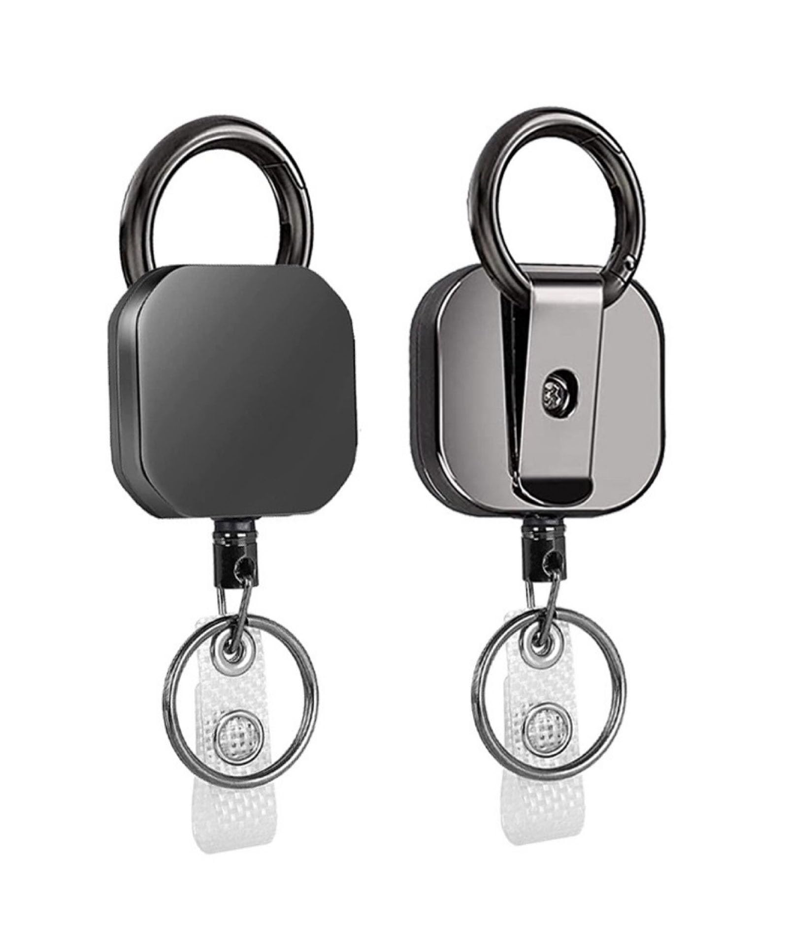 2 Pcs Id Card Pulley, Id Card Holder, Easy to Carry Id Pulley Office ...