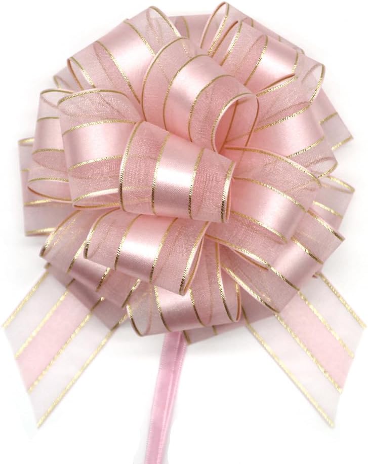 Amazon.com: uxcell 10pcs 5 Inch Large Pull Bow Glitter Gift Wrapping ...