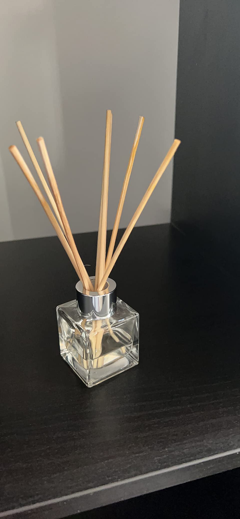 ZENO Glass Diffuser Set of 4 | Empty Clear Bottles 50ml | Essential ...