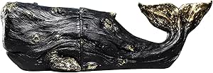 Amazon.co.jp: Bookends Office Bookshelf Figurine Whale Imitation Wooden ...