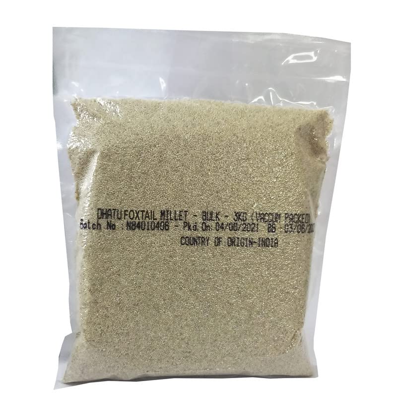 Buy Foxtail Millet Bulk 3kg, Kangni, Navane, Thinai, Kang, Rala ...