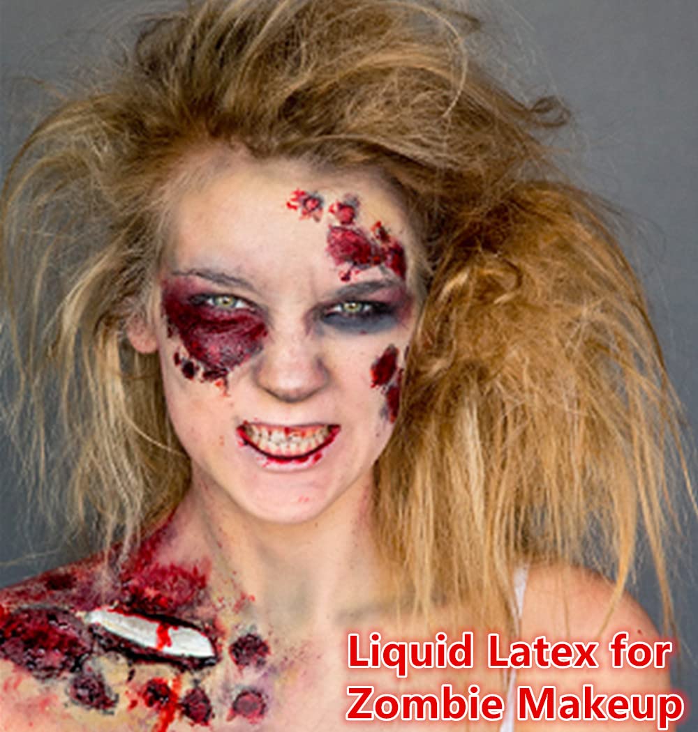 Snapklik.com : Go Ho Liquid Latex And Scar Wax Kit For Halloween SFX Makeup