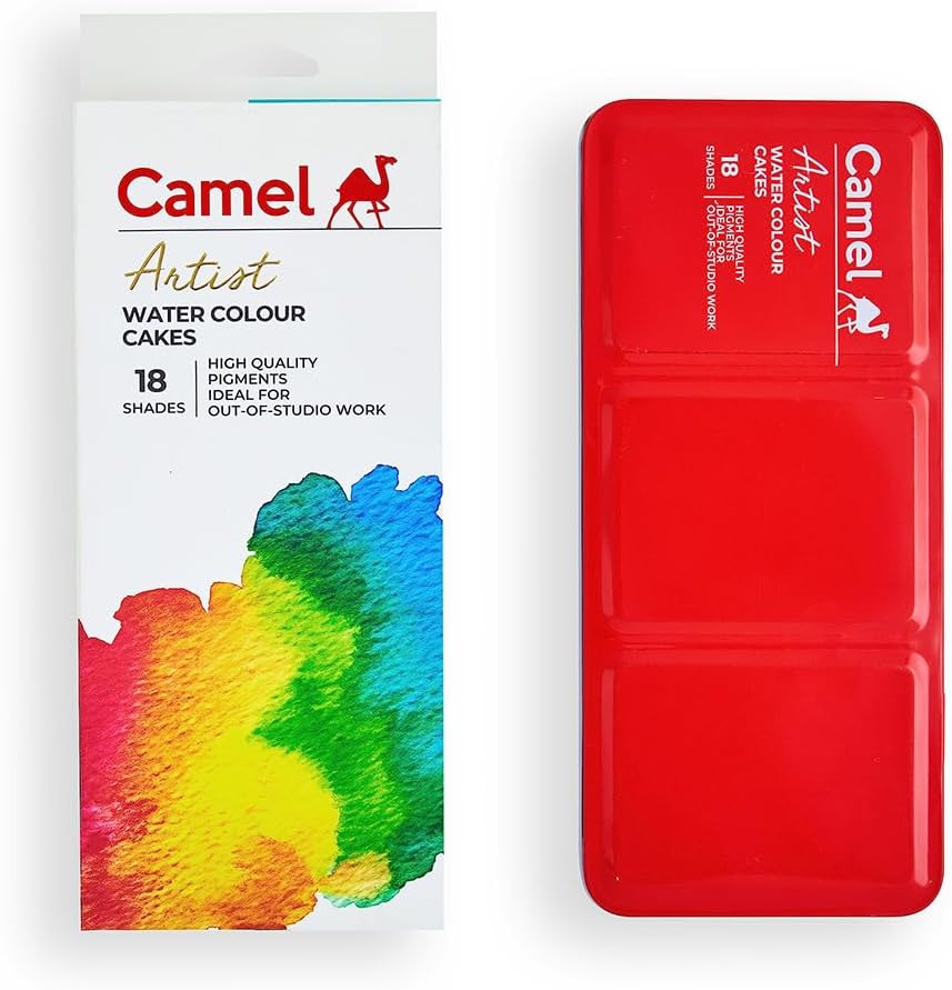 Camel Premium Poster Colour with Brush - 20 Shades (Multicolor ...