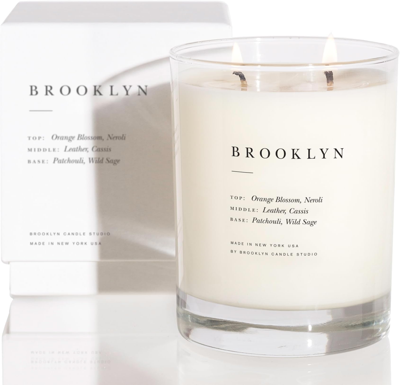 Amazon.com: Brooklyn Candle Studio Fern & Moss Minimalist Candle ...
