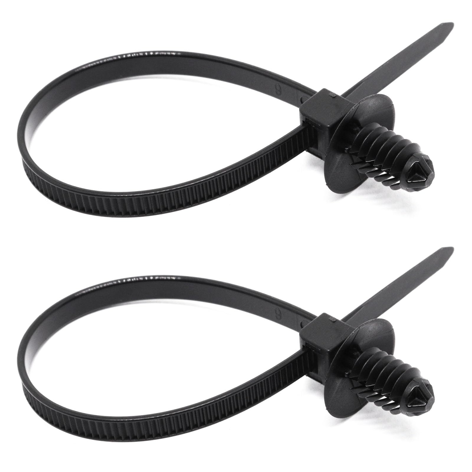 Snapklik.com : BENLIUDH Push Mount Cable Zip Tie Black Fir Tree Cable ...