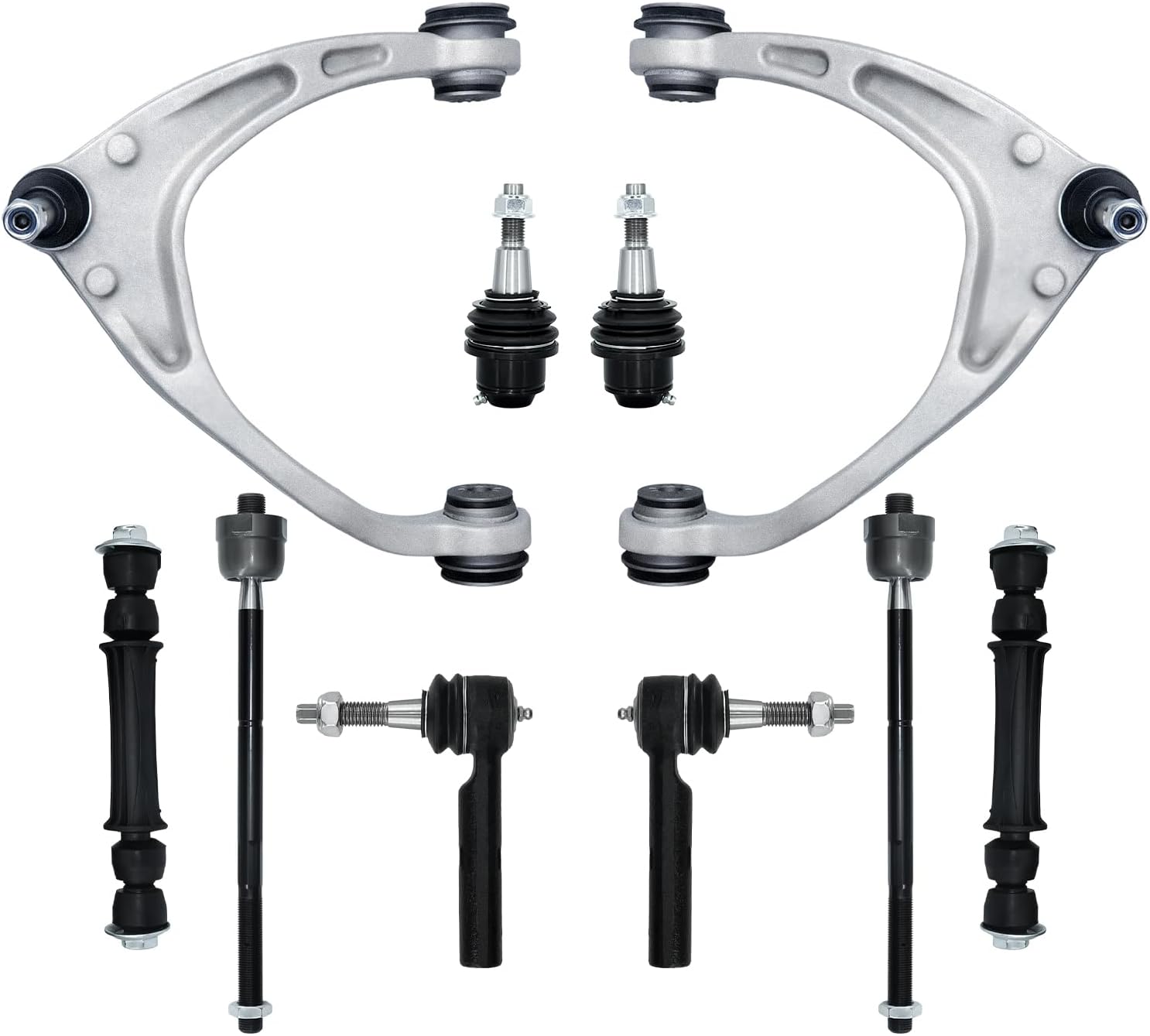 Amazon.com: Front Control Arm w/Ball Joint Tie Rod Sway Bar End Link ...