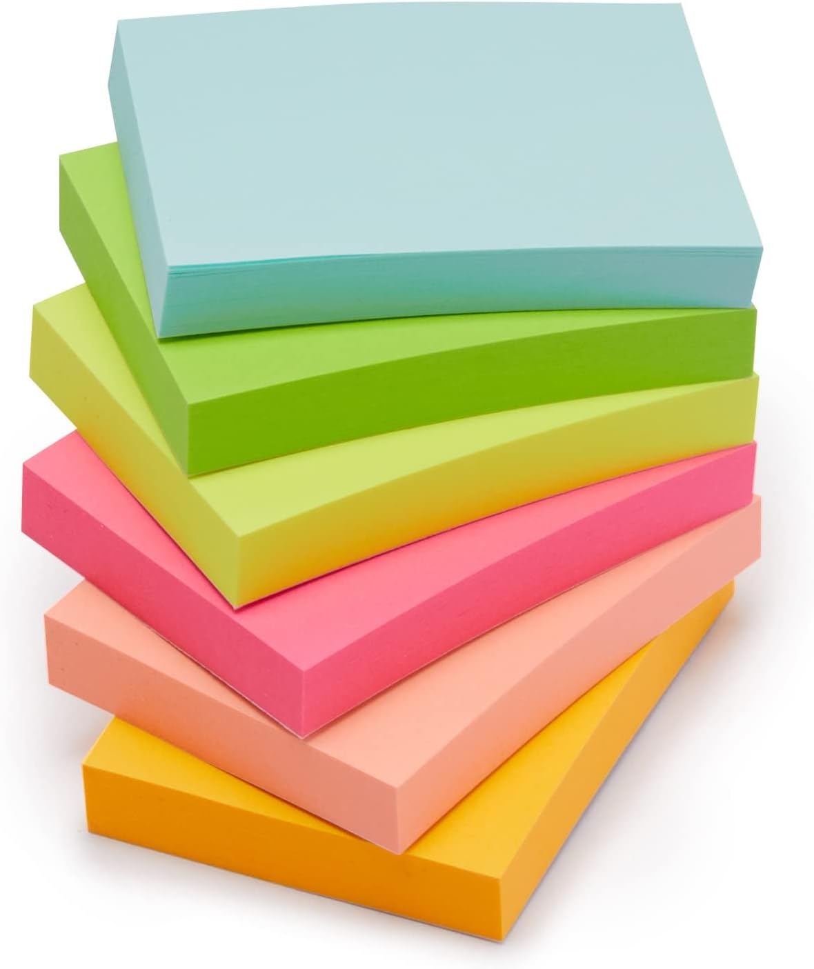 Amazon.com : Amazon Basics Mini Rectangular Sticky Notes, 1.5 x 2 in ...