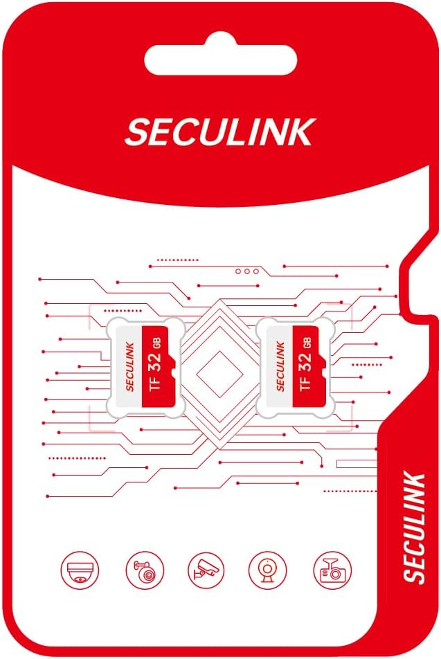 Amazon.com: SECULINK 2X 32GB TF Memory Card FAT32 Format Class 10 High ...