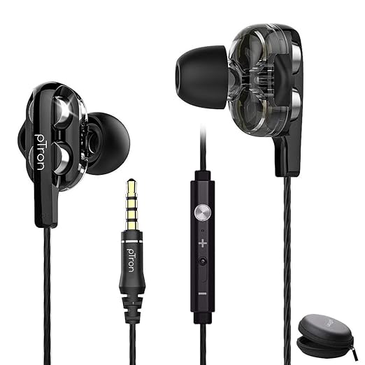 PTron Boom Ultima V2 Dual Driver, in-Ear Gaming Wired Headphones with ...
