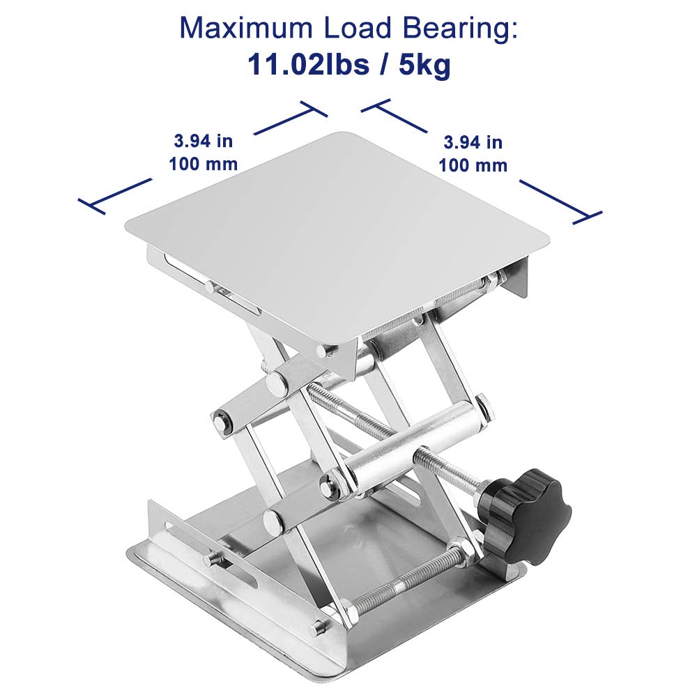 Laboratory Equipment HFS 4x4 Stainless Steel Lab Jack - Adjustable ...