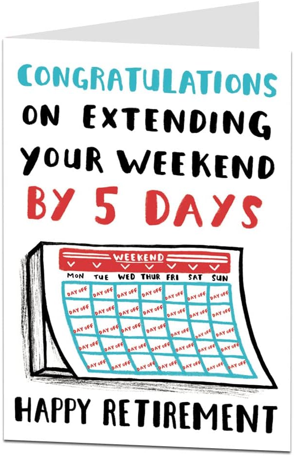 Funny Retirement Card Work Office Good Luck Congratulations On ...