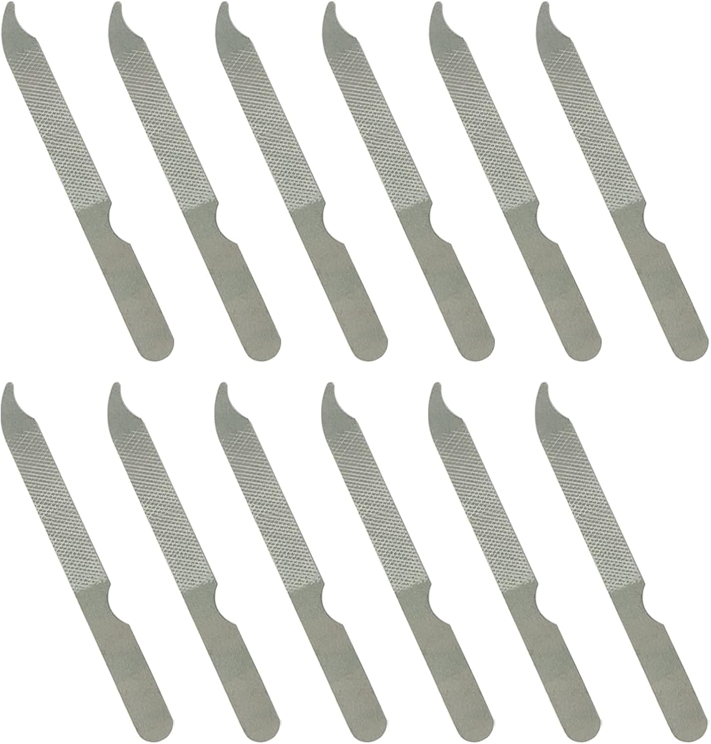 Amazon.com : Fingernail Files (12 Pack), Metal Nail Files for Natural ...