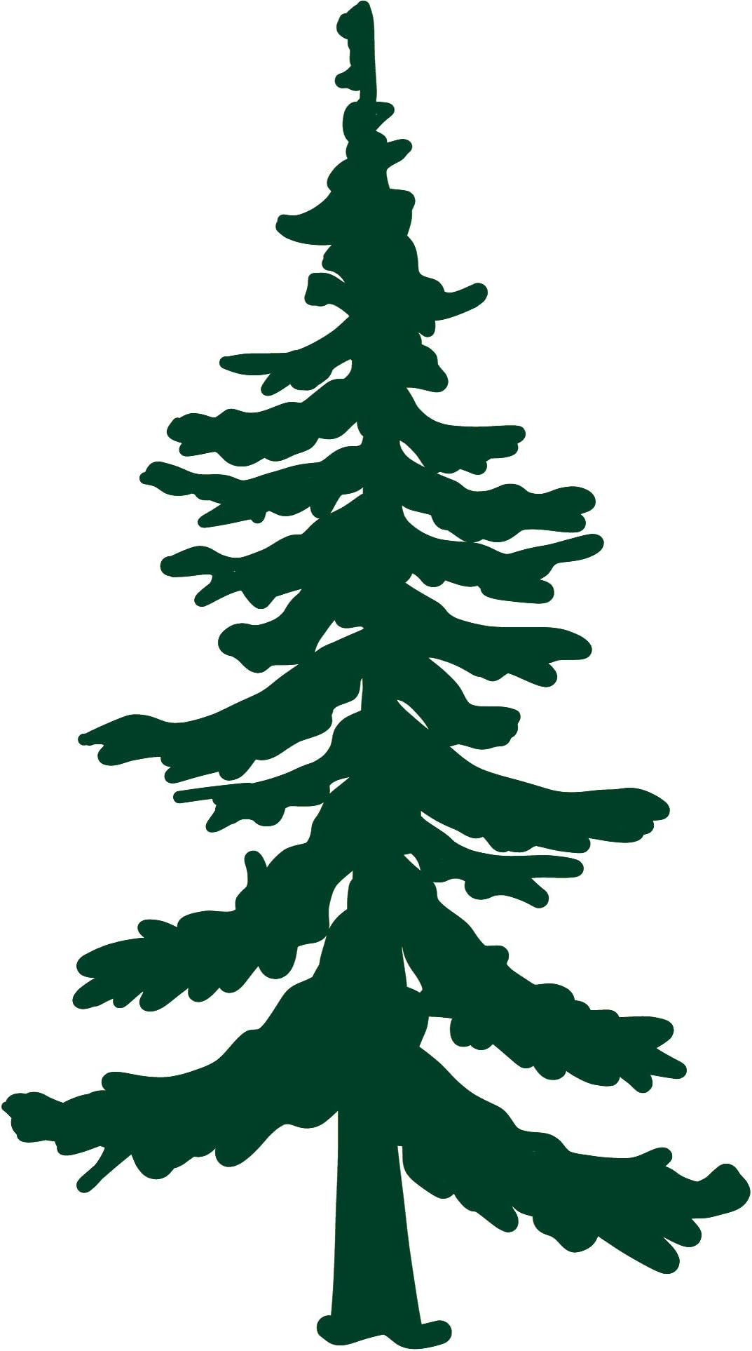 Amazon.com: hBARSCI Pine Tree Vinyl Decal - 5 Inches - for Cars, Trucks ...