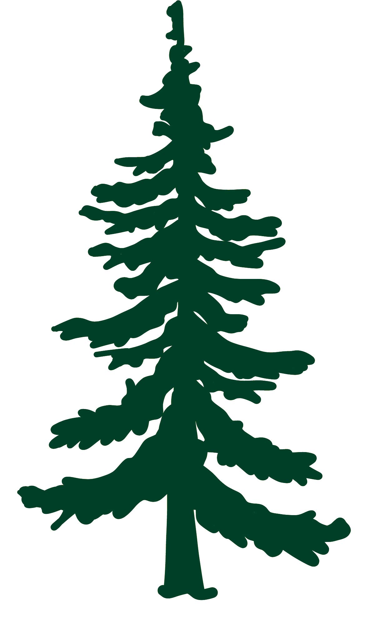 Amazon.com: hBARSCI Pine Tree Vinyl Decal - 5 Inches - for Cars, Trucks ...