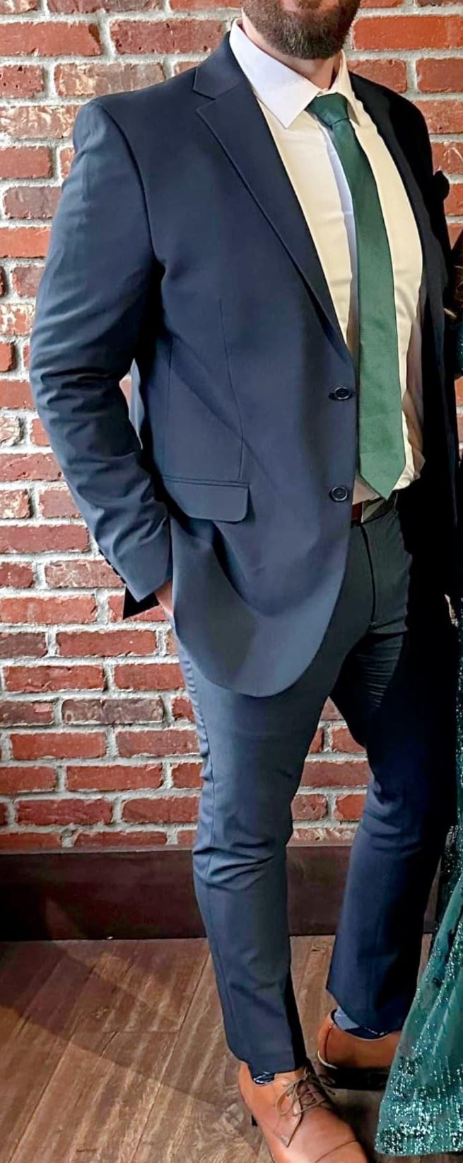 DKNY Men's Modern Fit High Performance Suit Separates at Amazon Men’s ...