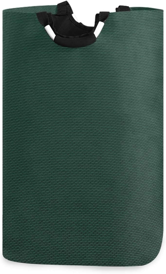 Amazon.com: xigua Sage Green Solid Color Laundry Hamper, Large Laundry ...