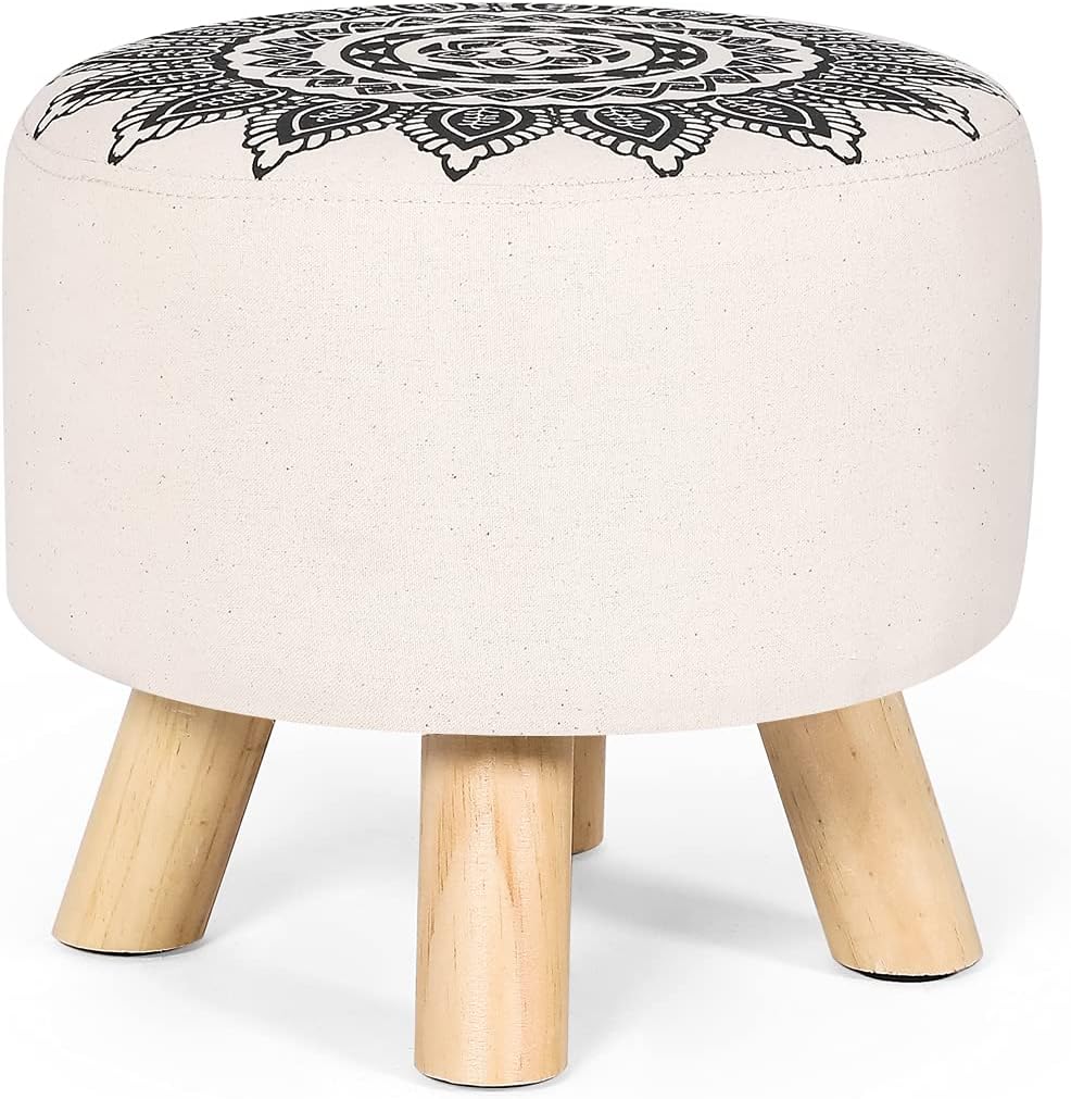 Amazon.com: Foot Stool, Small Foot Stools Ottoman Upholstered, Velvet ...